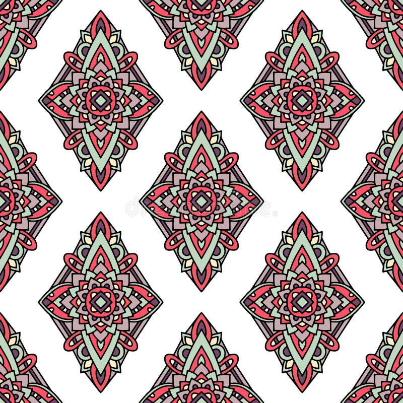 Native Tribal Pattern, Outline Style Stock Illustration - Illustration ...