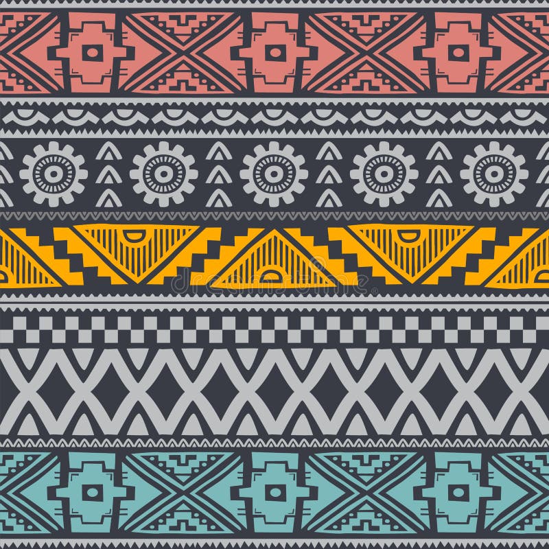 Native Tribe Pattern Background Wallpaper Stock Illustration ...