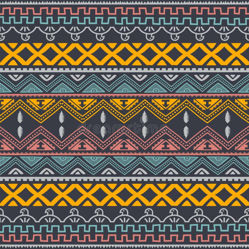 Native Tribe Pattern Background Wallpaper Stock Illustration ...