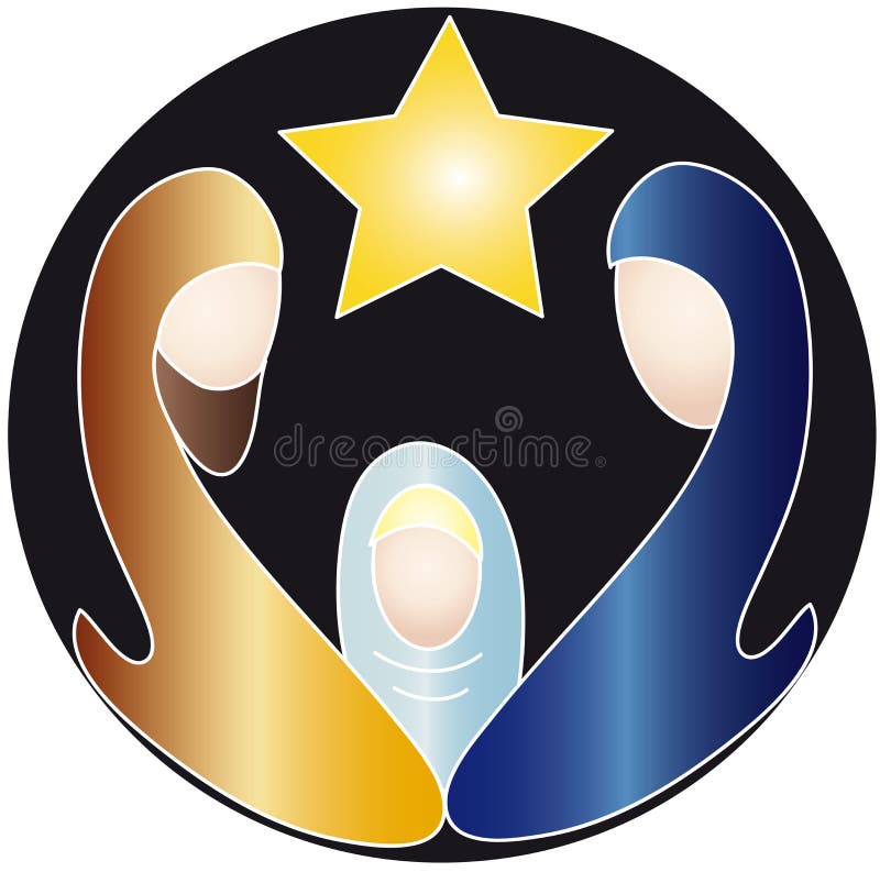 Nativity stock illustration. Illustration of baby, celebration - 10395764