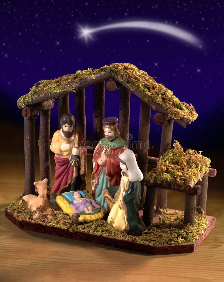 Nativity stock photo. Image of family, religion, mary - 7428286