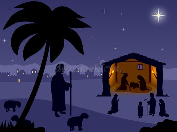 Palm Tree Nativity Stock Illustrations – 339 Palm Tree Nativity Stock ...