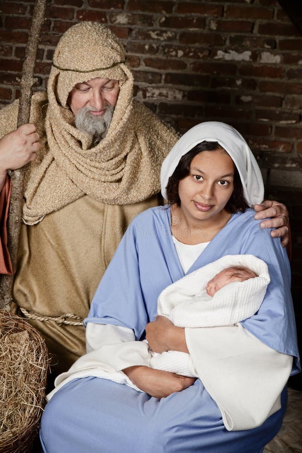 Joseph Mary and Jesus stock image. Image of people, mary - 15745217
