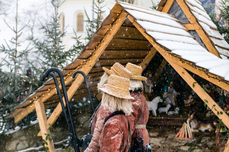 Nativity Play at Christmas. Stock Photo - Image of faith, vintage: 67743852