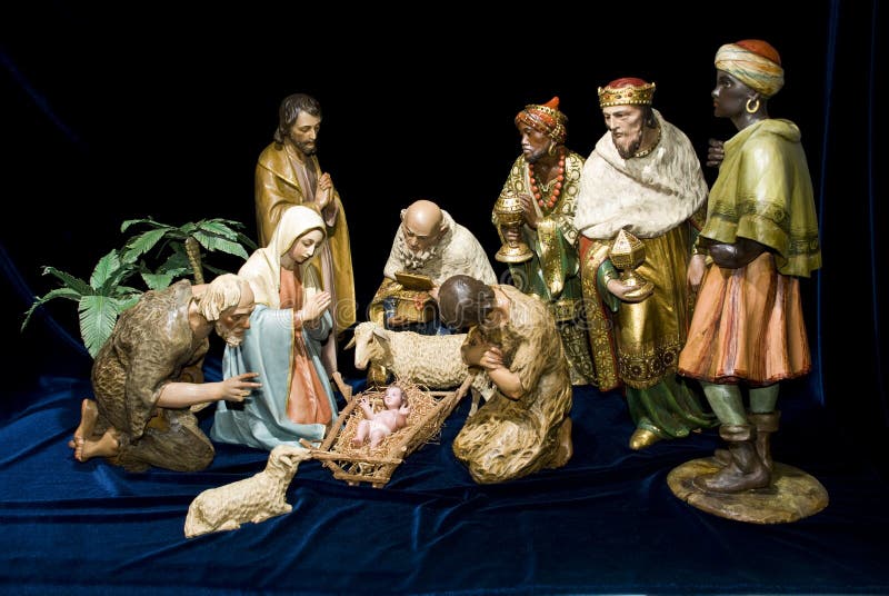 Nativity scene stock image. Image of arranging, christianity - 12134311