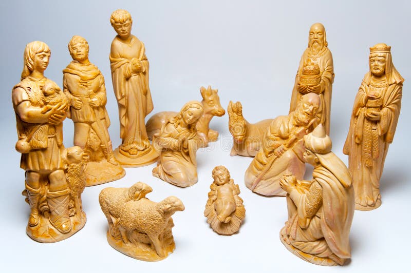 Nativity Scene stock photo. Image of brown, isolated - 22592344