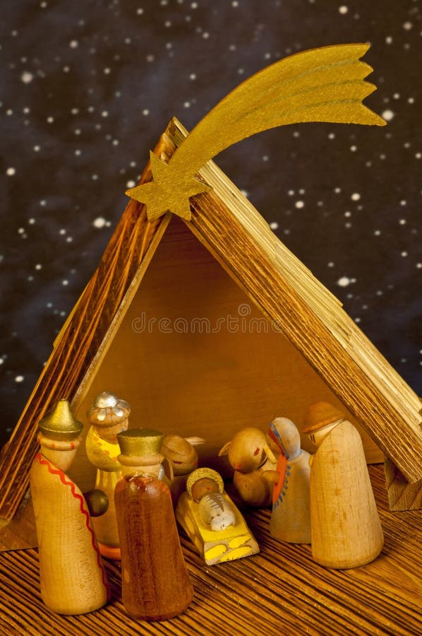 Nativity scene on a beach stock photo. Image of candle - 34522486