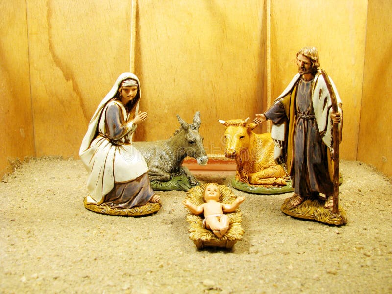 Full Nativity Scene stock photo. Image of christianity - 3816744