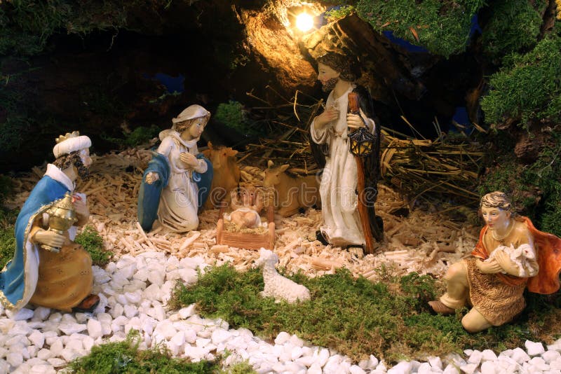 Nativity scene stock image. Image of manger, kings, christianity - 94857313