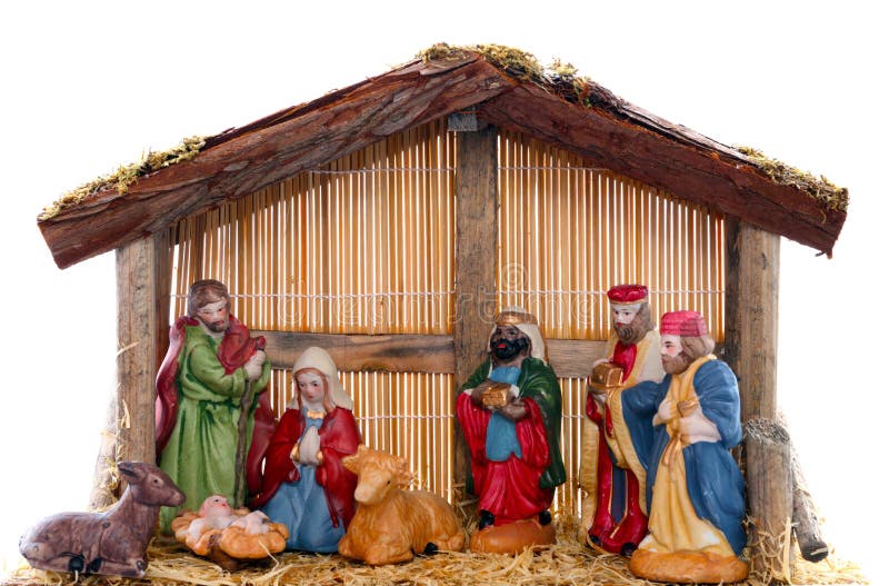 Christmas Nativity, Jesus Birth.Three Kings. Stock Image - Image of ...