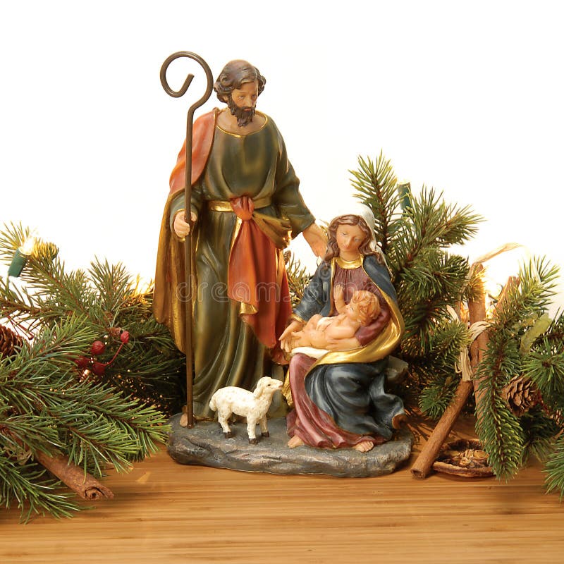 Christmas scene stock image. Image of spiritual, catholic - 593303