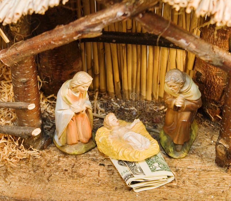 Full Nativity Scene stock photo. Image of christianity - 3816744