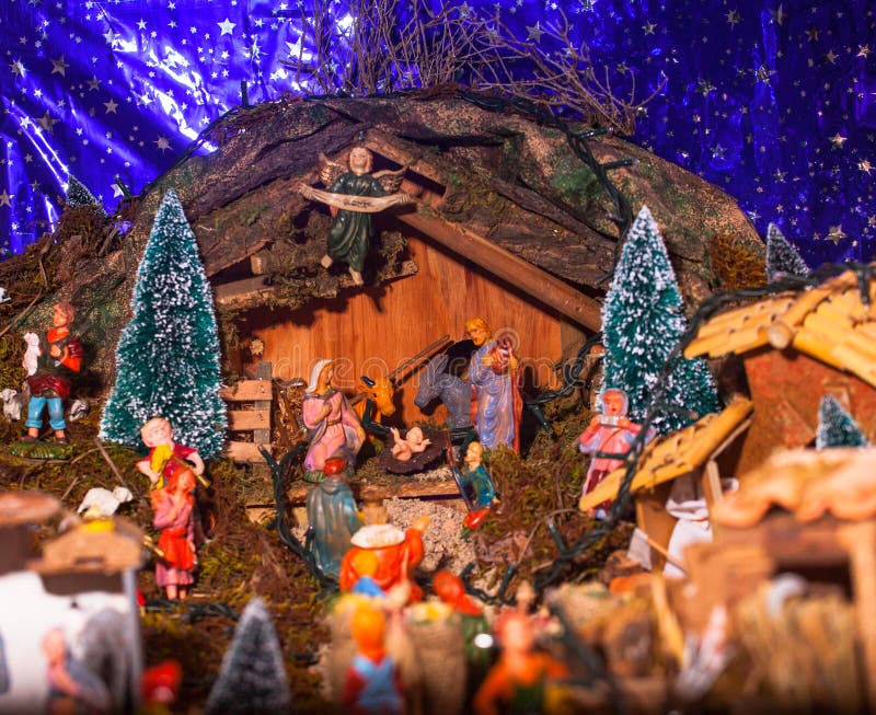 Nativity scene stock photo. Image of traditional, christmas - 44824966