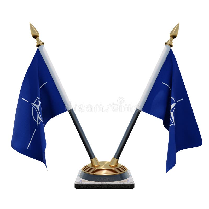 NATO 3D flag stock illustration. Illustration of international - 255070143