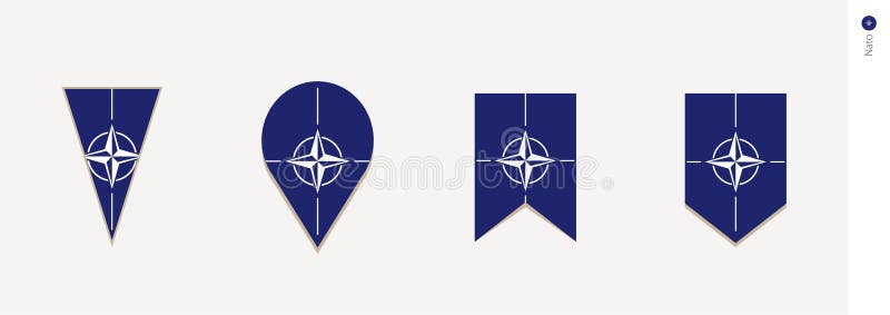 NATO Flag Collection stock vector. Illustration of national - 129644727