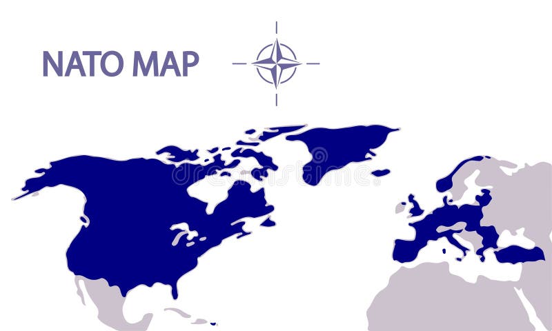 Nato map logo stock vector. Illustration of montenegro - 395067274