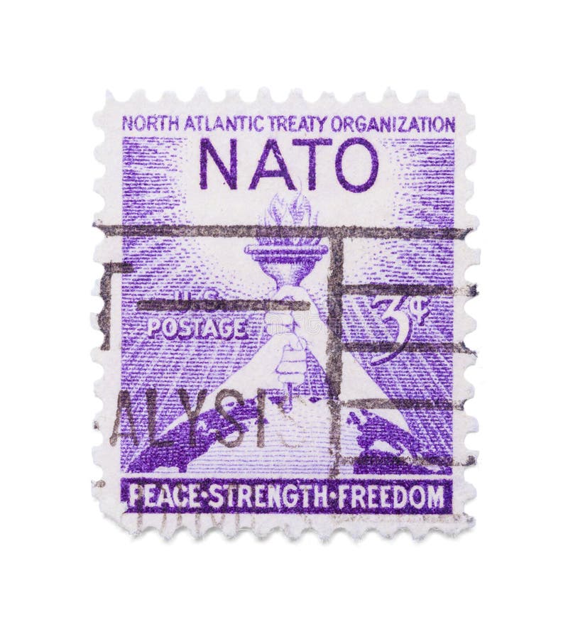 Nato Stamp editorial photography. Image of white, aged - 147836537