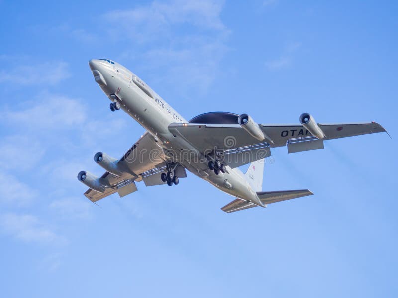 Nato war plane AWAX editorial photo. Image of detail - 83544826