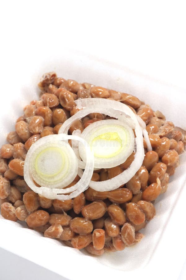 Natto, fermented soybeans stock image. Image of asian - 68680913