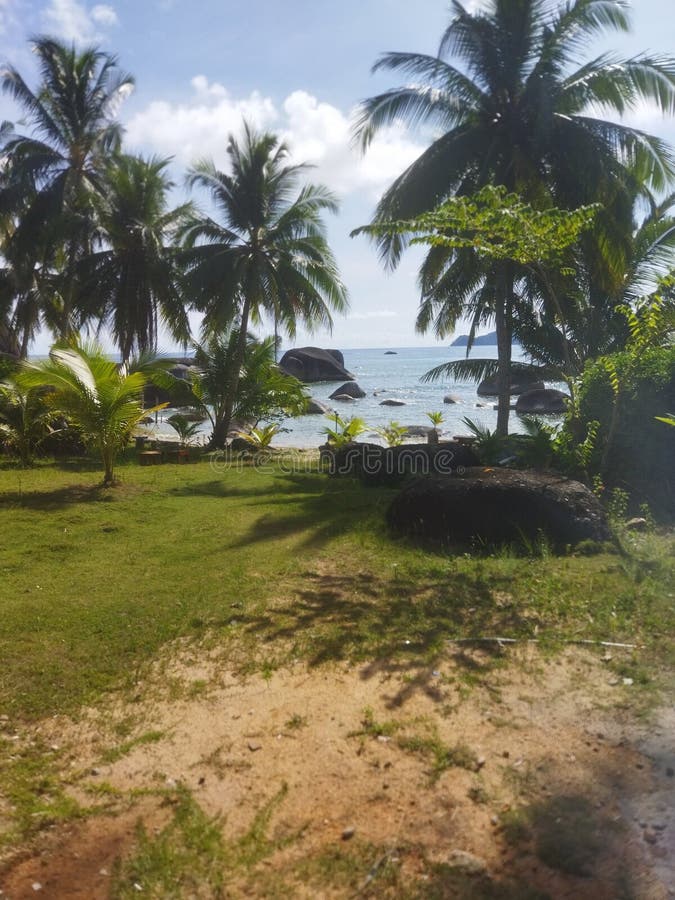 Beach of Natuna Island stock image. Image of beach, wave - 106272045