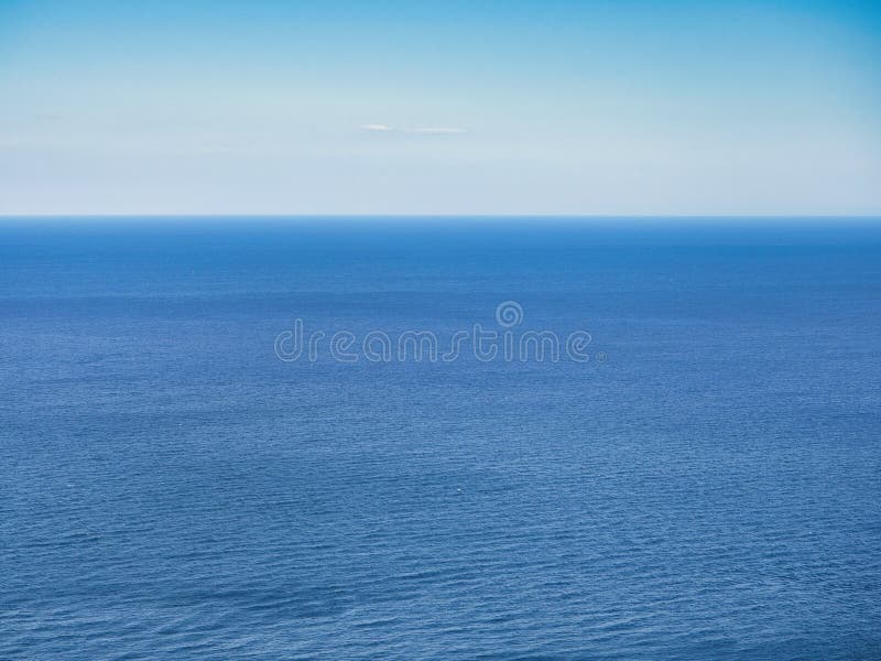 Natural Abstract Background of Calm Sea and Clear Sky Stock Photo ...