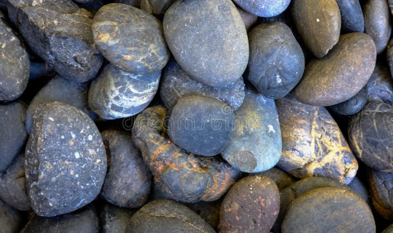 Natural Abstract Smooth Round Pebbles Sea Texture Background Stock ...