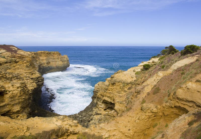 Natural alcove stock image. Image of seascape, coast, waves - 4856477