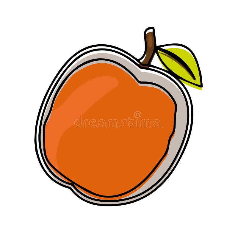 Natural apple icon stock vector. Illustration of food - 191815597