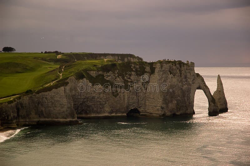 Natural arc stock image. Image of cliff, normandy, northern - 51716643