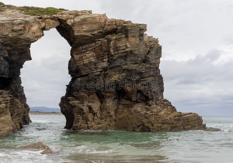 Landscape Wtih a Natural Arc Stock Image - Image of galicia, nature ...