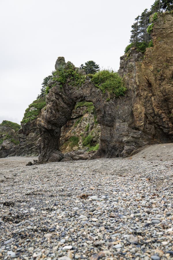 Natural Arch on the Seashore Stock Photo - Image of seashore, geology ...