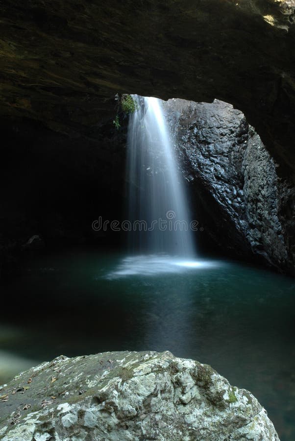 Natural Arch - Waterfall stock image. Image of hole, brown - 4493597