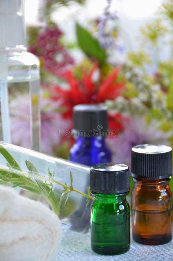 Natural Aromatherapy with Herbs Stock Photo - Image of alternative ...