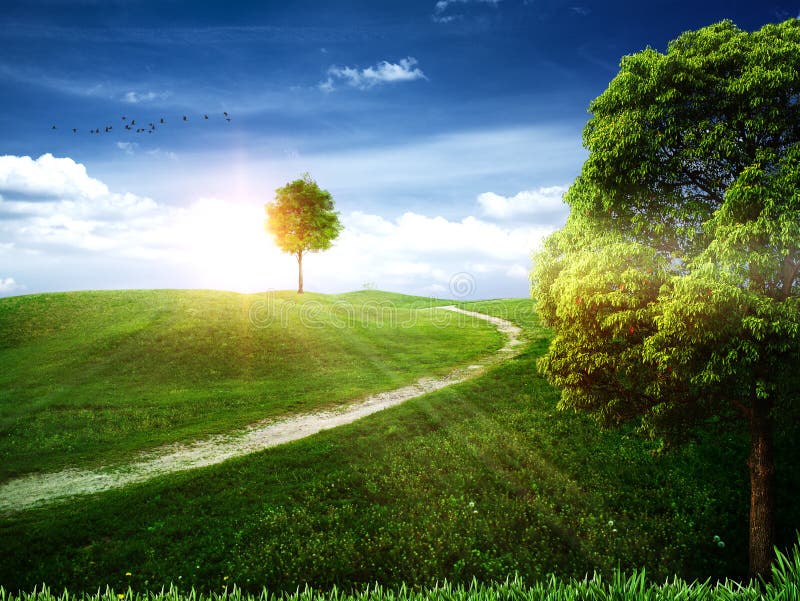 Heaven land stock image. Image of cloud, plateau, growth - 9641499