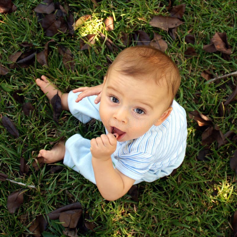 Natural Baby stock image. Image of father, cute, hair - 6864465