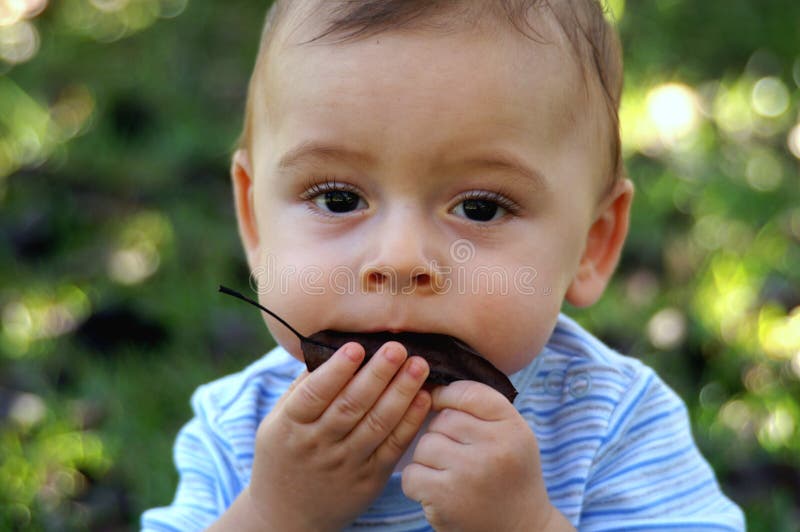 Natural baby stock photo. Image of children, happy, grass - 6864598