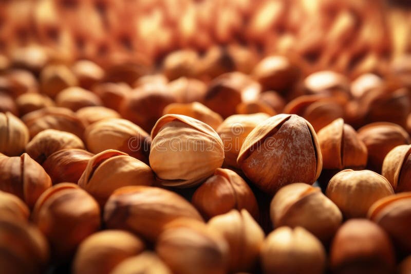 Natural Background Made from Different Kinds of Nuts, Top View ...
