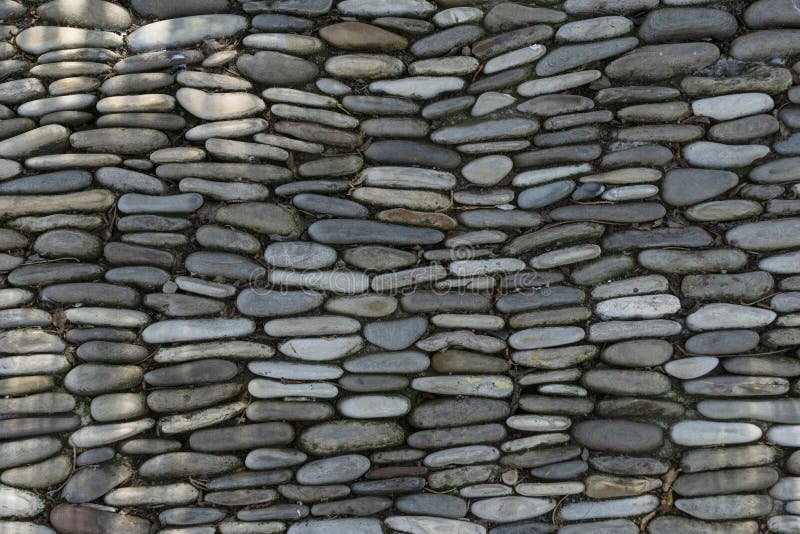 Natural Background Made of Horizontal Rows of Flat Gray Stones Stacked ...
