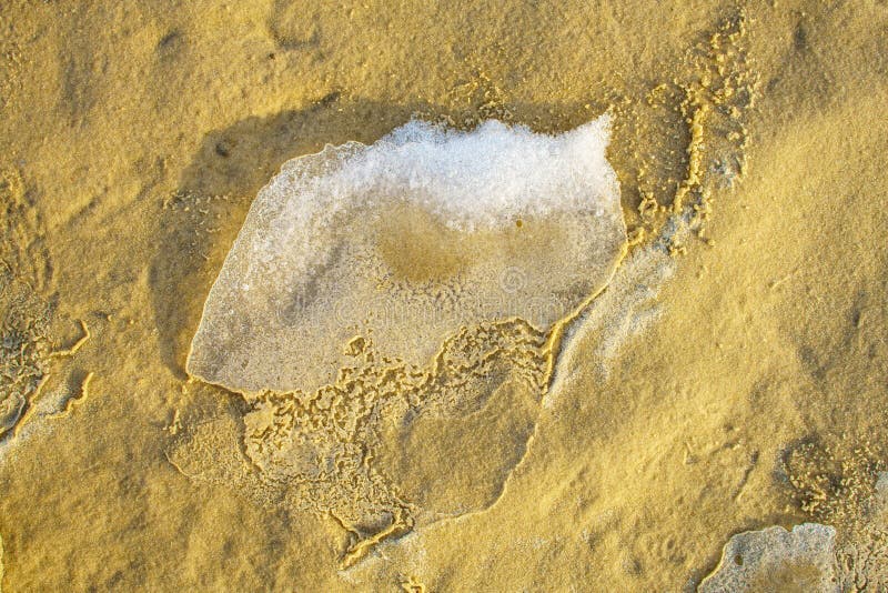 Natural Background Texture of Frozen Sand Close-up Stock Photo - Image ...