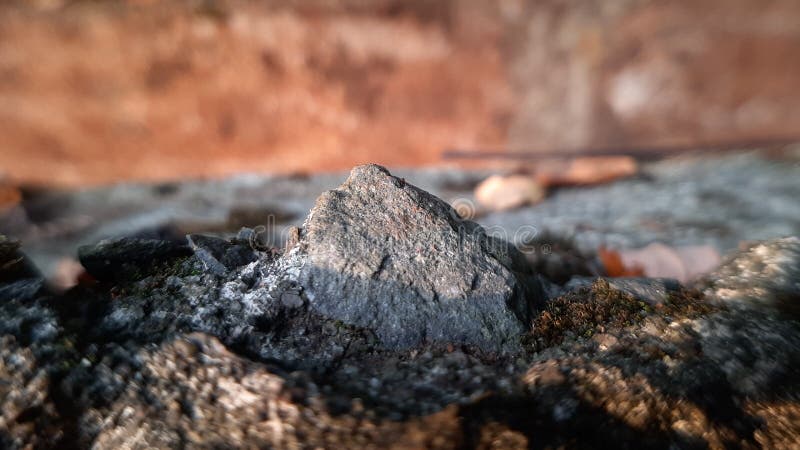 Triangle Mountain Shaped Rocks Close Up Natural Background Stock Image ...