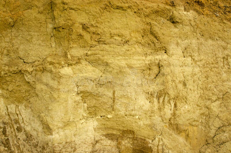Natural Background - Vertical Wall of Sand in Sand Pit. Stock Image ...