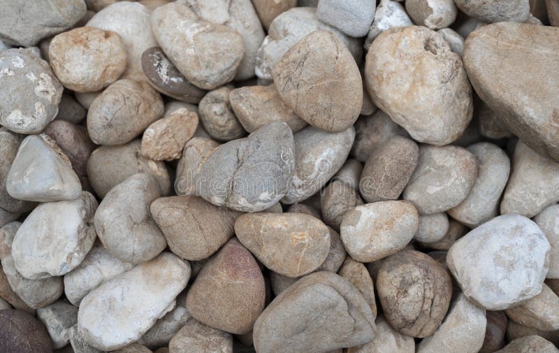 Natural Backgrounds of Stones and Pebbles Round Shape on the Floor in ...