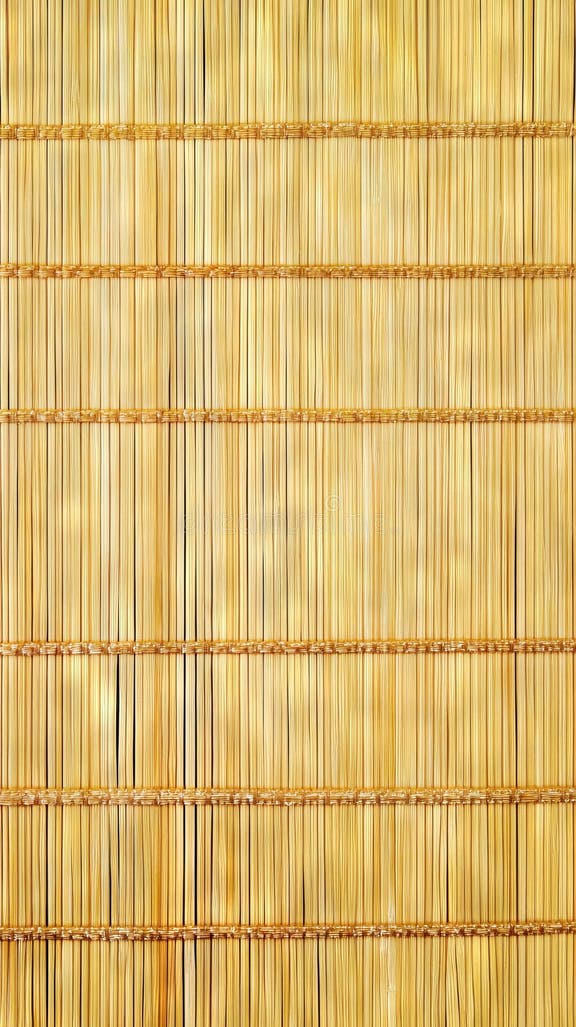 Natural Bamboo Mat Texture with Vertical Thin Sticks and Horizontal ...