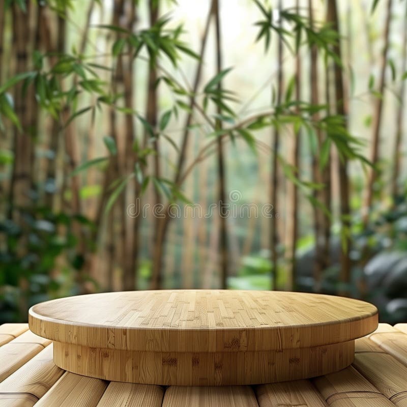 Natural Bamboo Podium Background , AIGENERATED:1 - 78 Stock ...