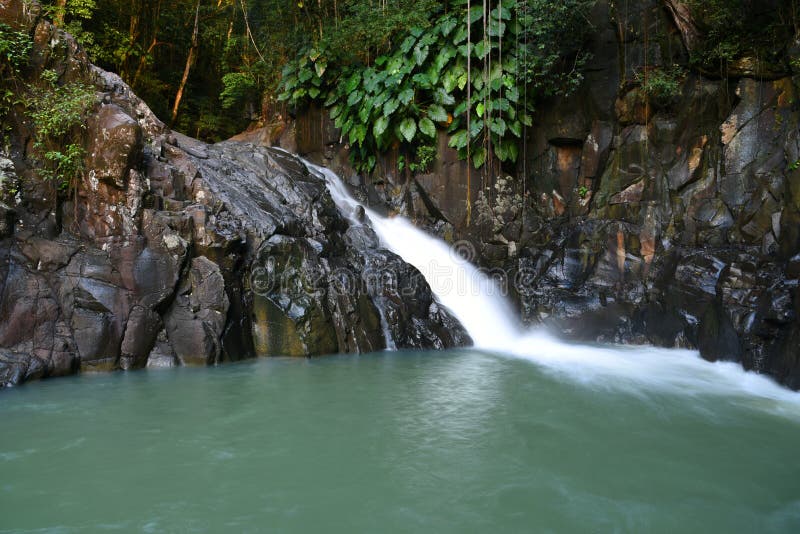 Natural basin stock image. Image of waterfall, summer - 141192239