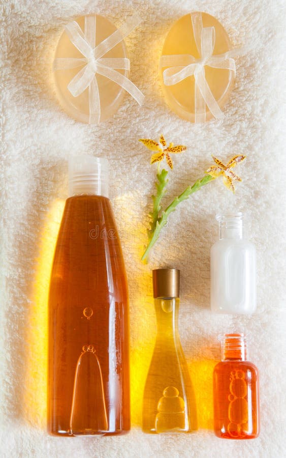 Natural Bath Accessories stock image. Image of cosmetic - 26904207