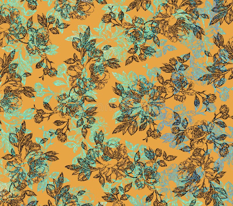 Natural Batik Tie Dye Texture Repeat Modern Pattern Stock Image - Image ...