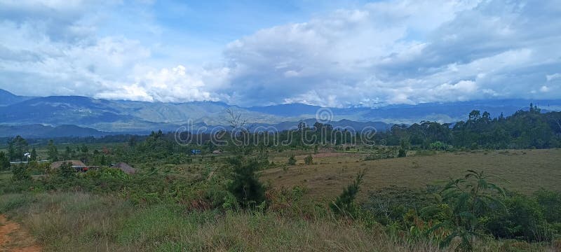 Natural a Beautiful Mountains of Wamena City Stock Photo - Image of ...