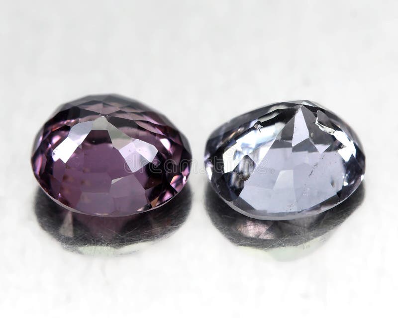 Natural Beautiful Spinel Gemstones on Gray Background Stock Photo ...