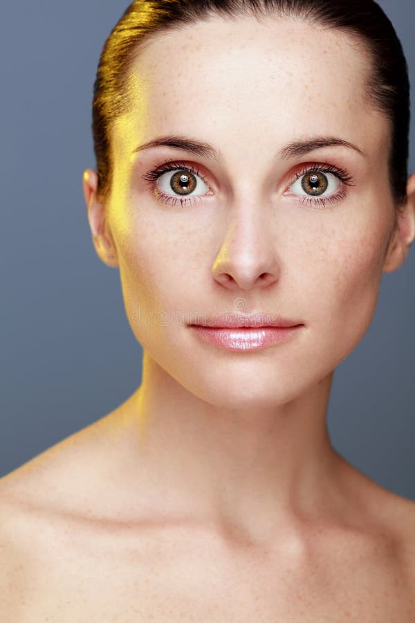 Natural beauty portrait stock image. Image of attractive - 130829419